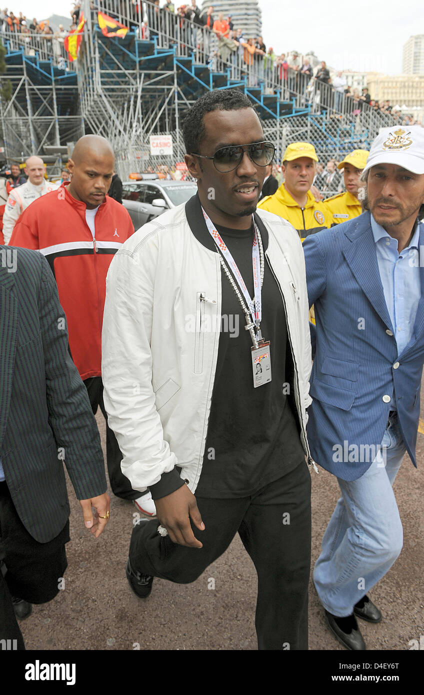 US rap mogul Sean Combs aka P.Diddy pictured in the grid of the Formula ...
