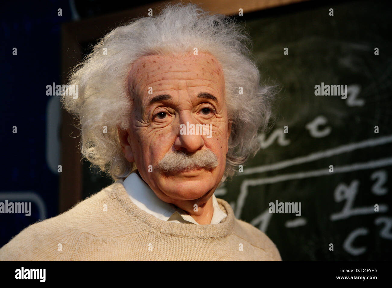 Tokyo, Japan. 13th March 2013. The wax figure of Albert Einstein, a ...