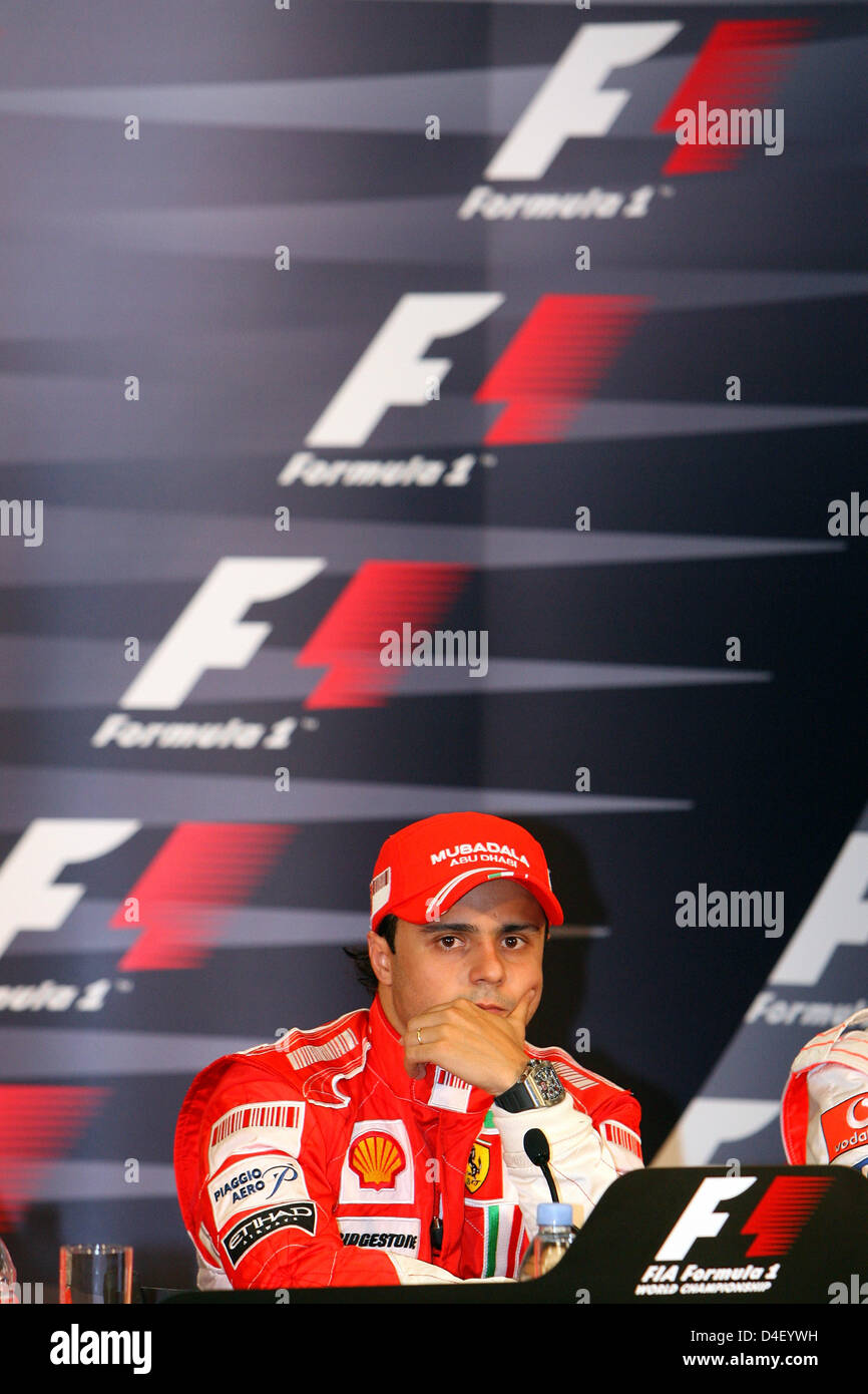 Brazilian Formula One driver Felipe Massa of Team Ferrari is pictured ...