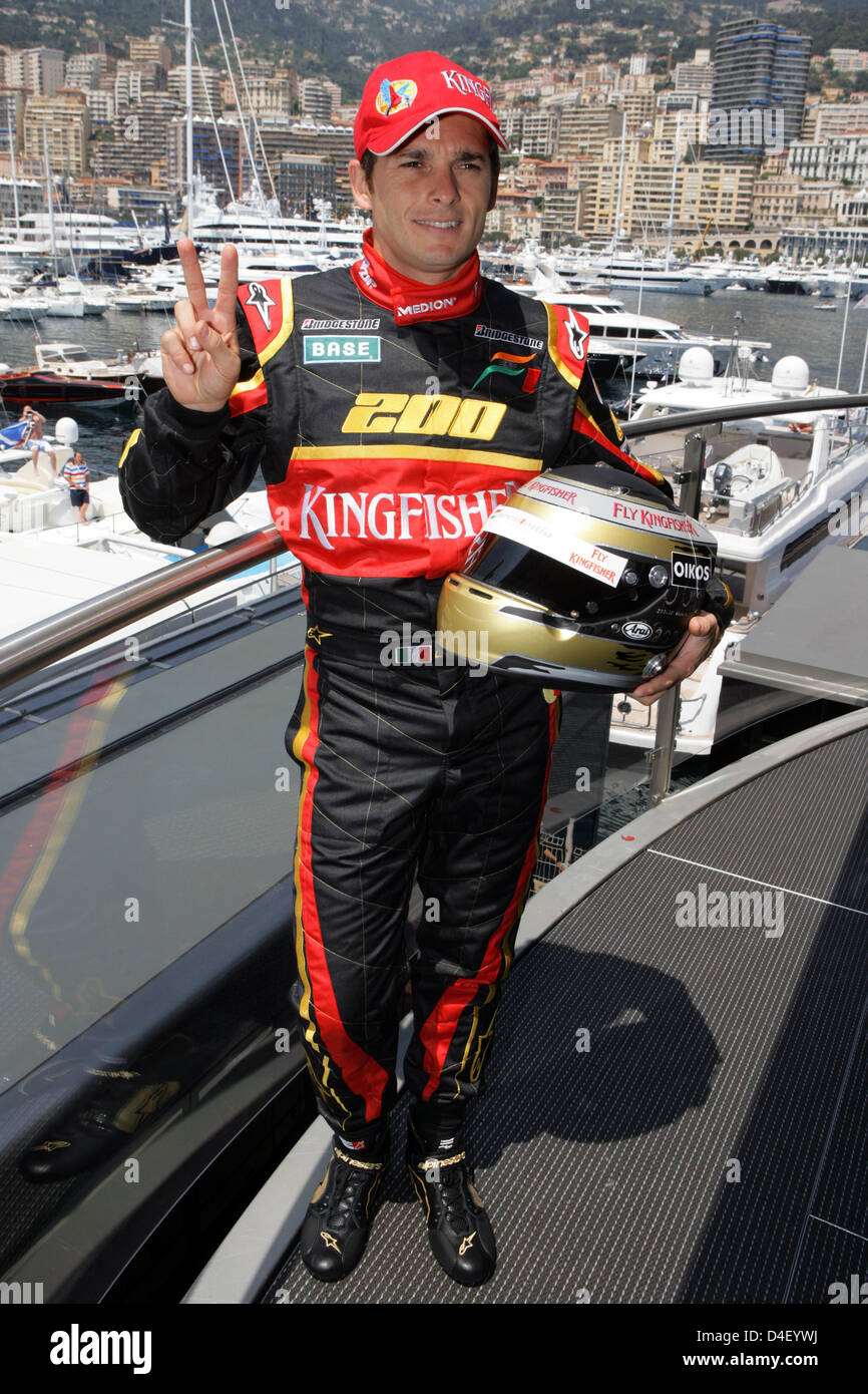 Italian Formula One driver Giancarlo Fisichella of Team Force India ...