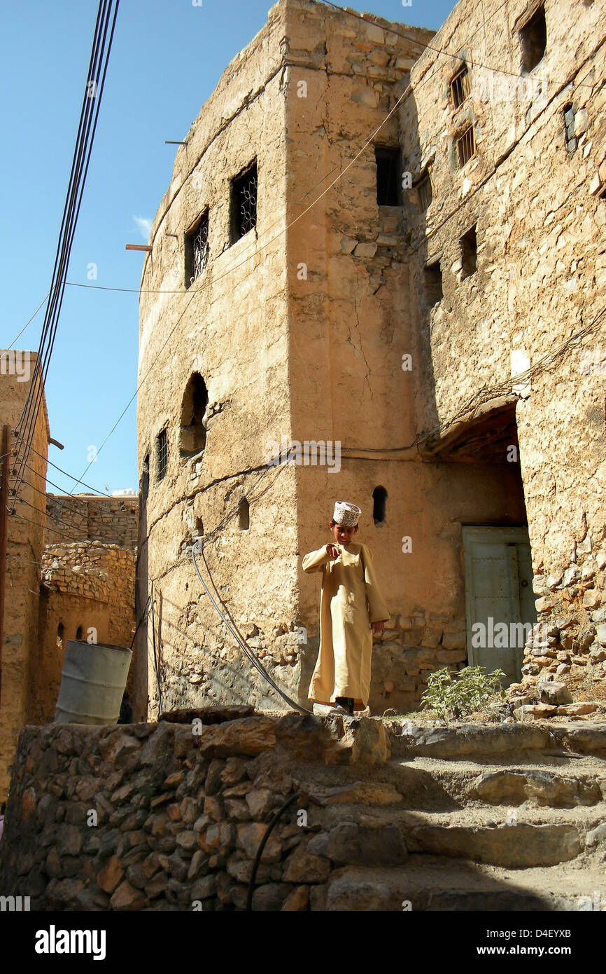 Oman, Misfah village Stock Photo - Alamy