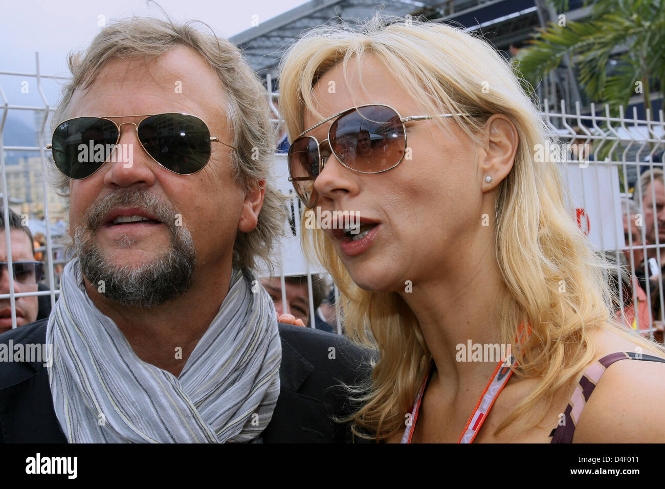 German actress Veronica Ferres and her husband Martin Krug are pictured ...