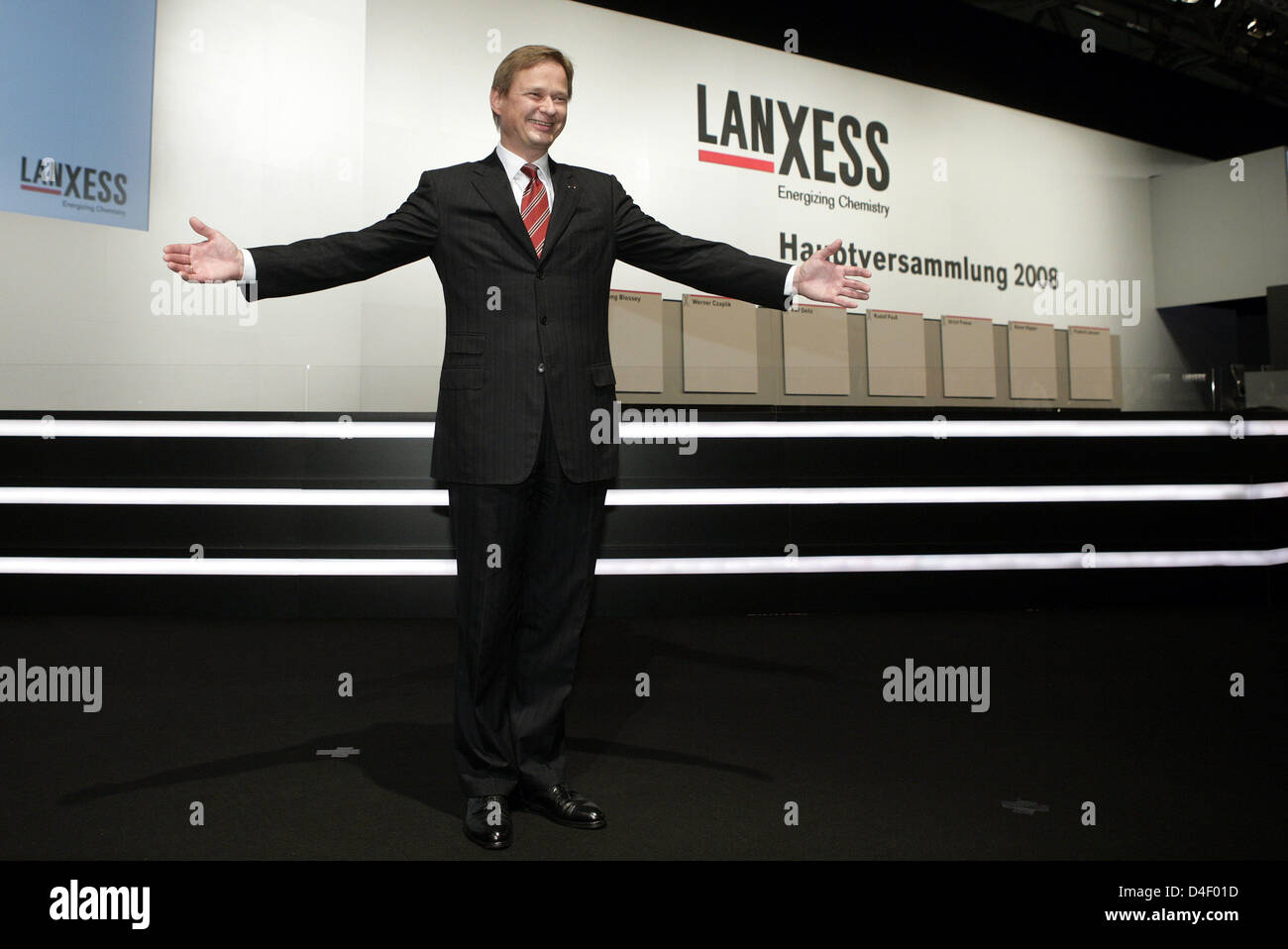 Axel Heitmann, CEO of chemicals group Lanxess AG, poses during the ...