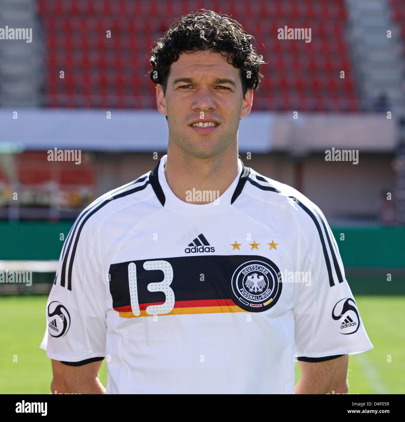 German national player Michael Ballack poses during a photo call at Ono ...