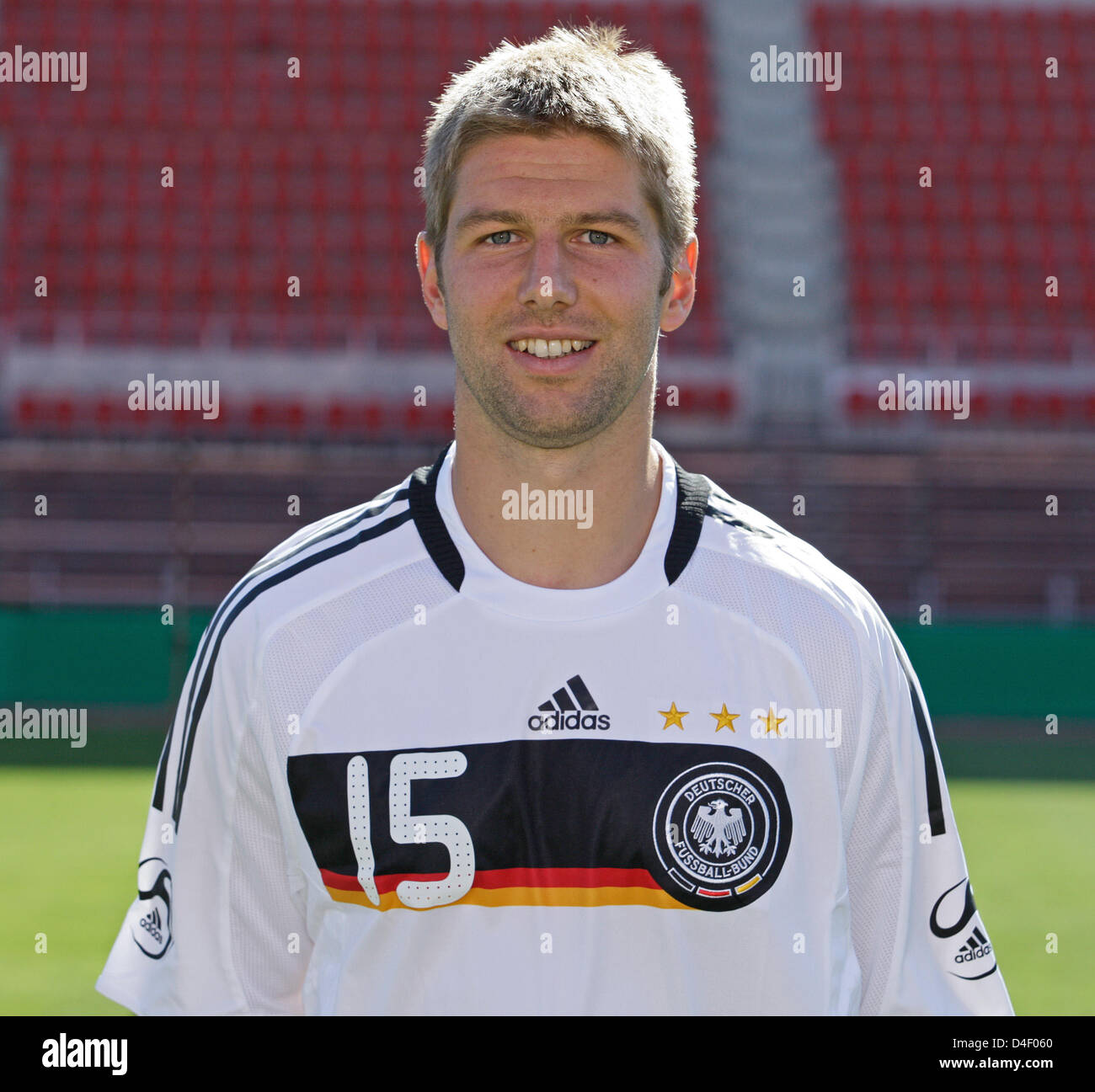 German national player Thomas Hitzlsperger poses during a photo call at ...