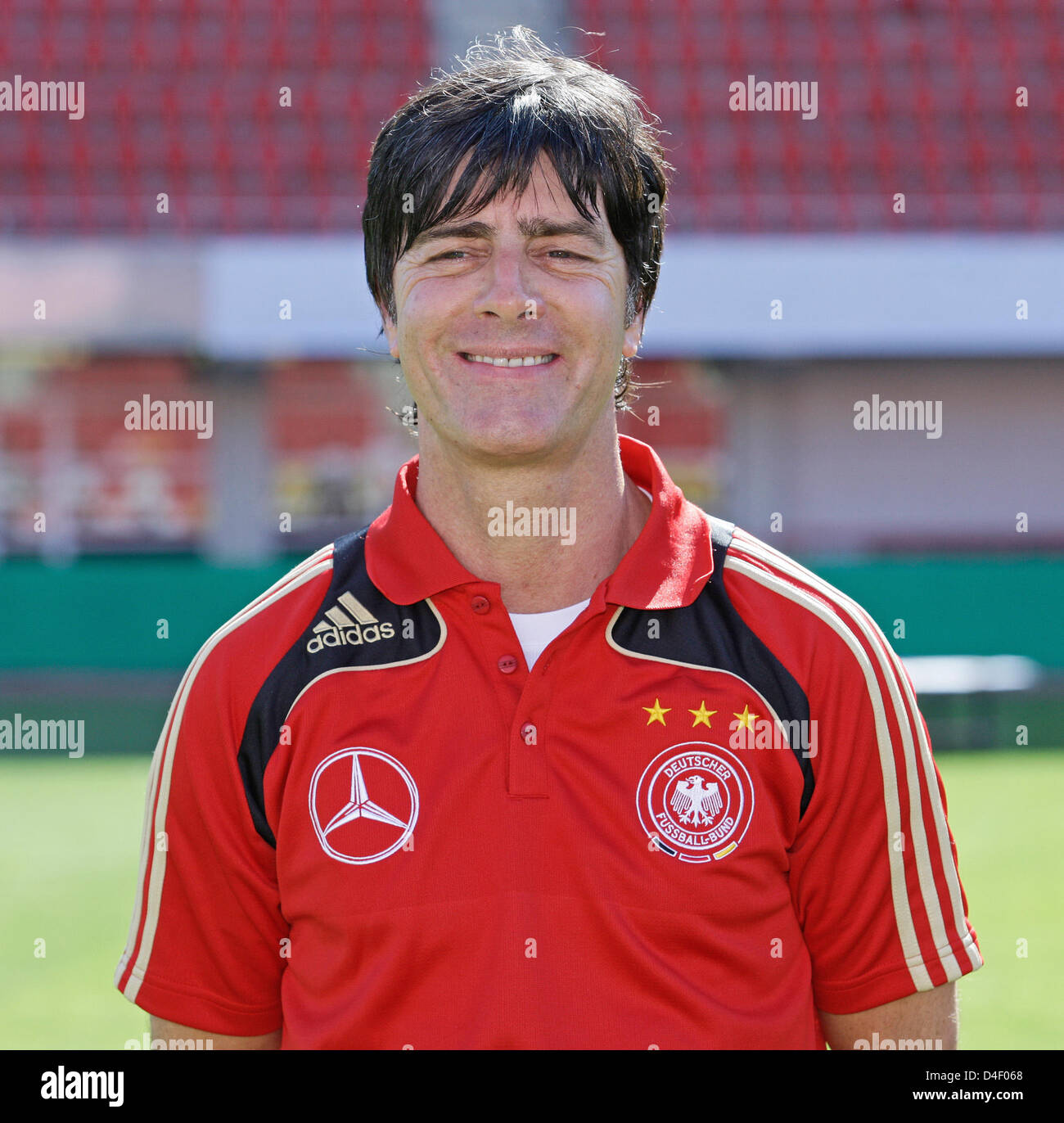 Head-coach of the German national team Joachim Loew poses during a ...
