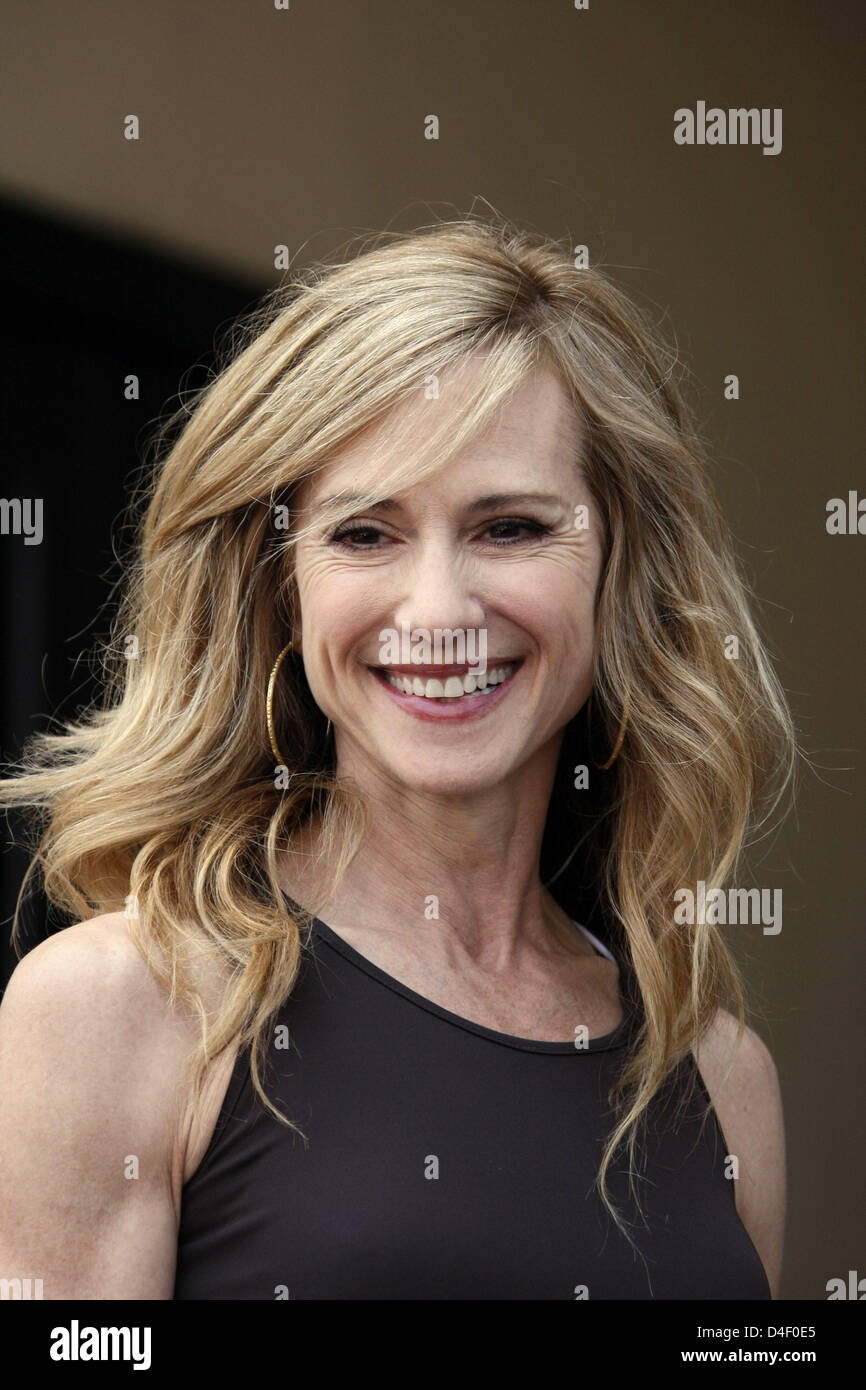 US actress Holly Hunter smiles as she is honoured with a star on the ...