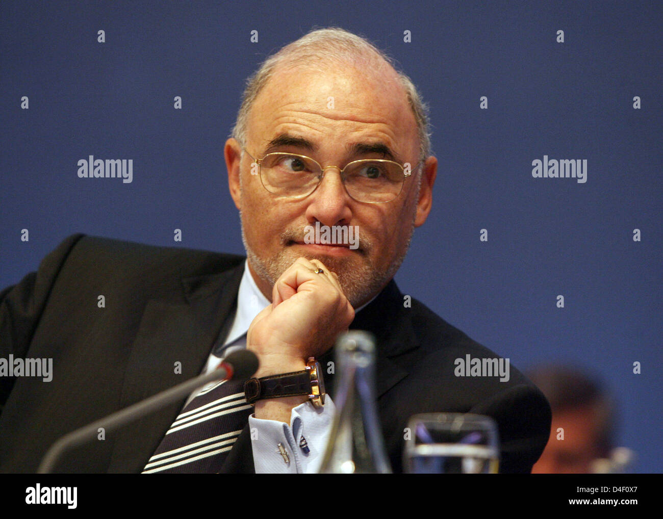SAP Co-CEO Leo Apotheker smiles ahead of the software giant's general ...