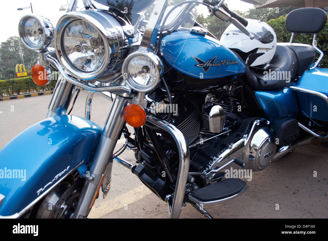 Harley Davidson motorbike. Photographed in India Stock Photo - Alamy