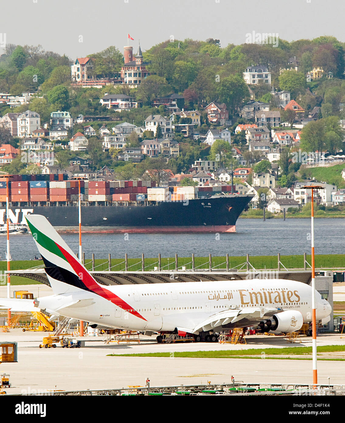 The handout picture dated 02 May 2008 captures the first Airbus A380 ...