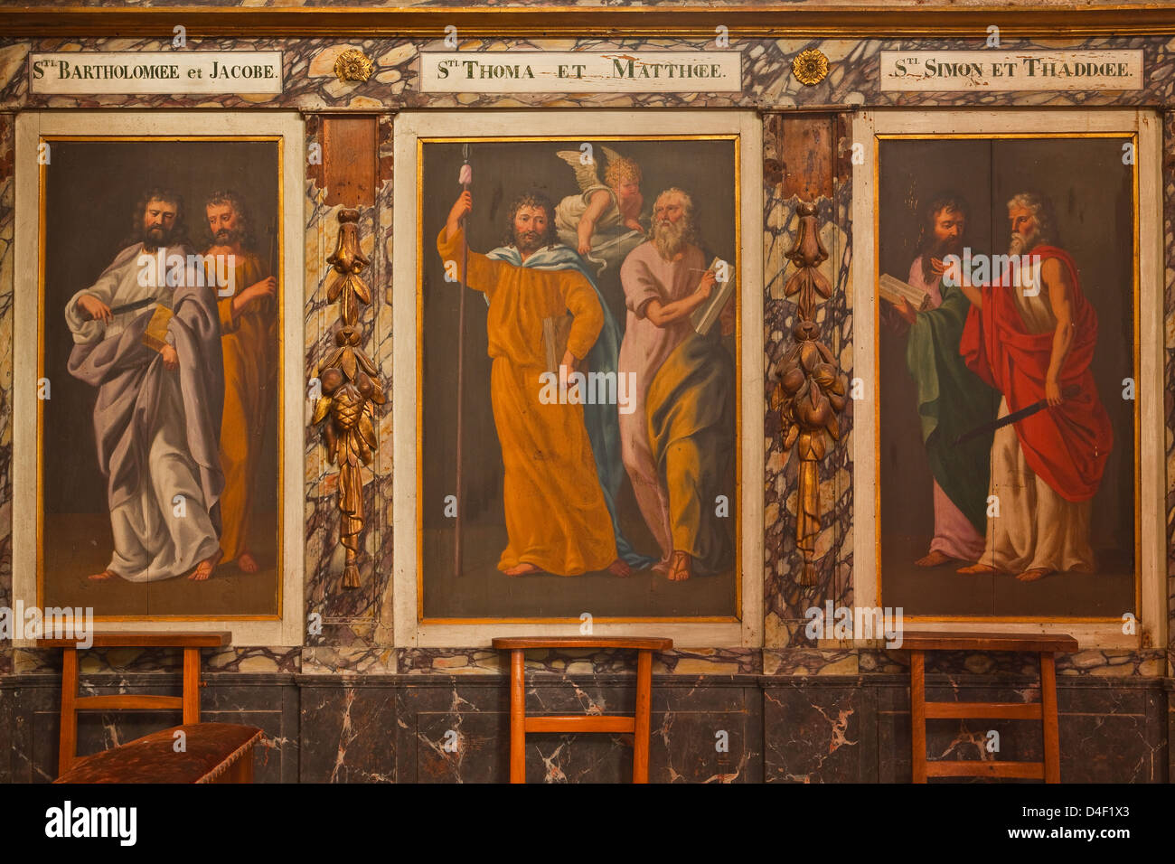 Interior of cathedral painting artist hi-res stock photography and ...