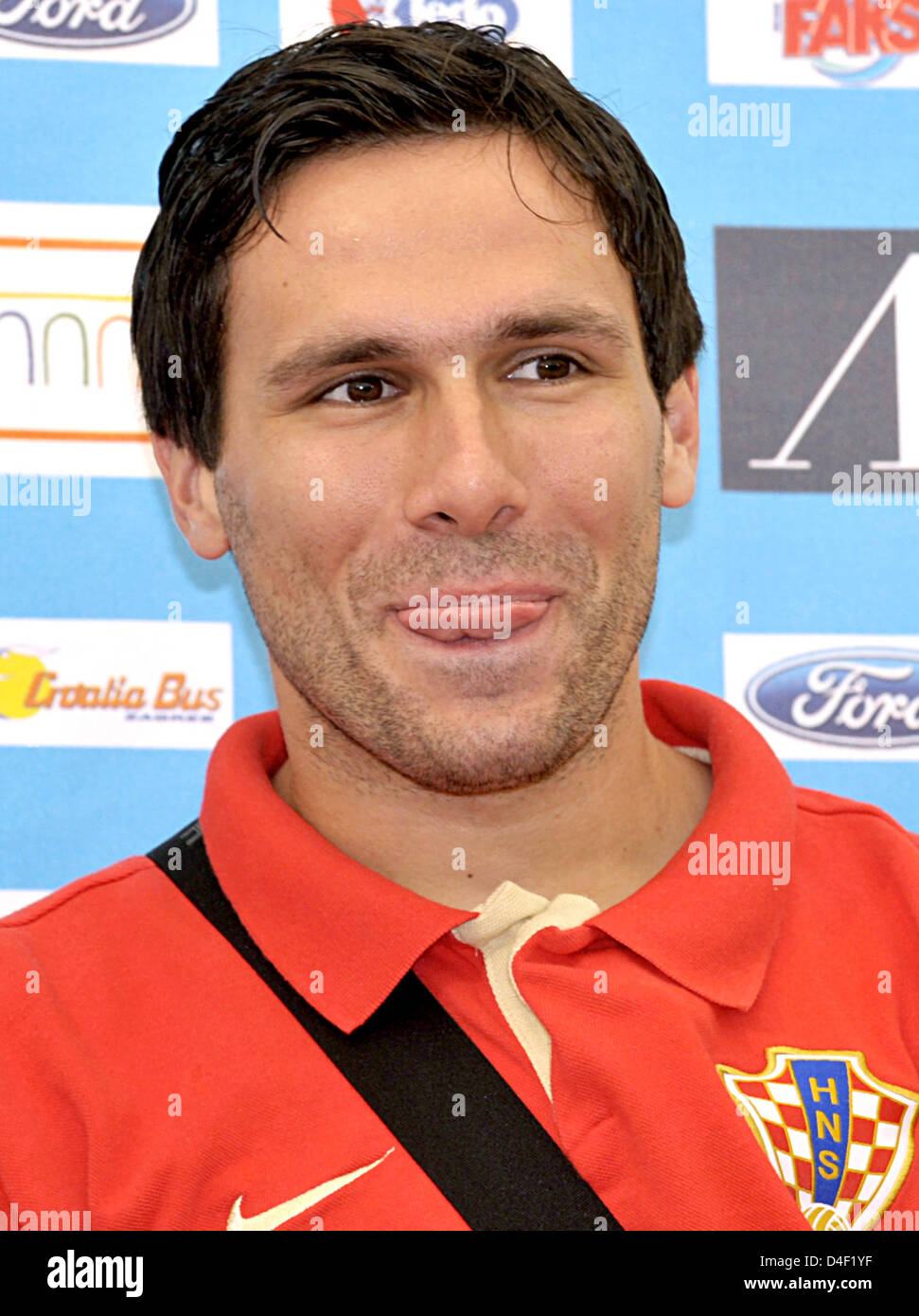 Croatian player Jerko Leko during a press conference in Austrian Bad ...