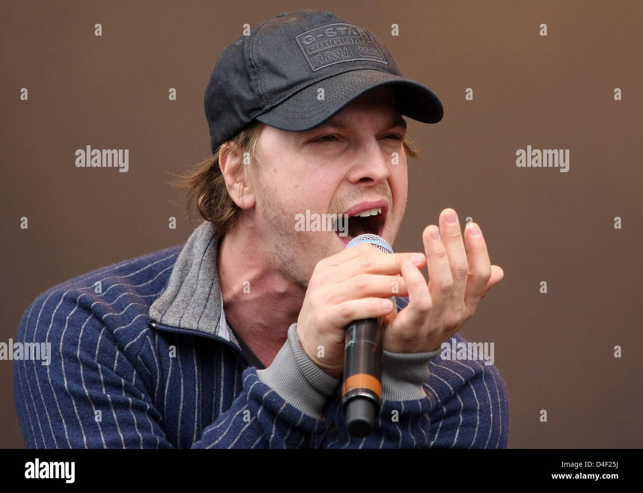 US rock singer David DeGraw is pictured during his performance at open ...