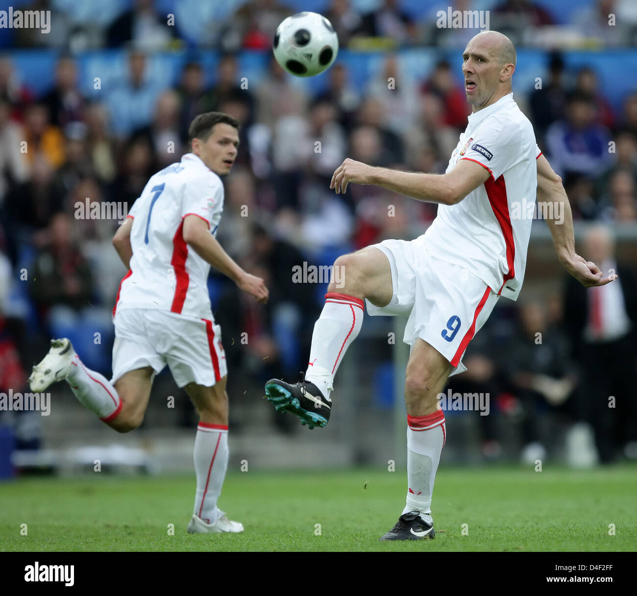 Jan Koller of Czech Republic during the EURO 2008 preliminary round ...