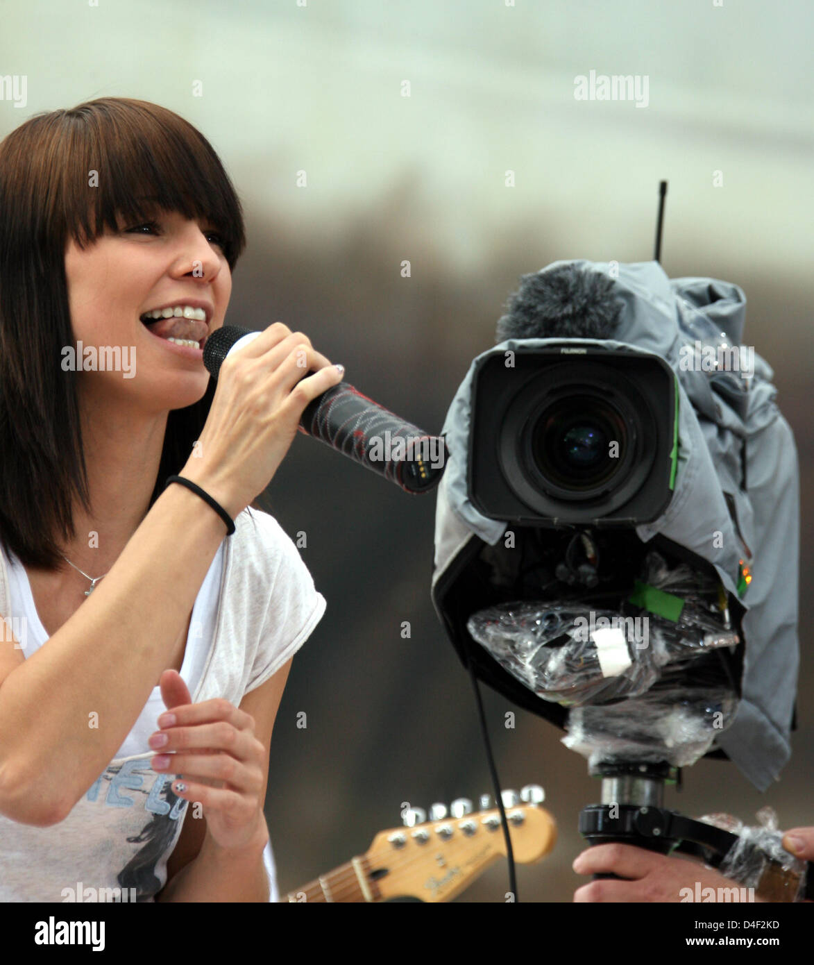 Austrian singer of Euro 2008 song 'Fieber', Christina Stuermer ...