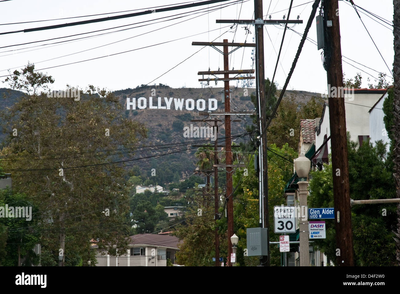 Los Angeles, California, the Hollywood Sign Stock Photo - Alamy