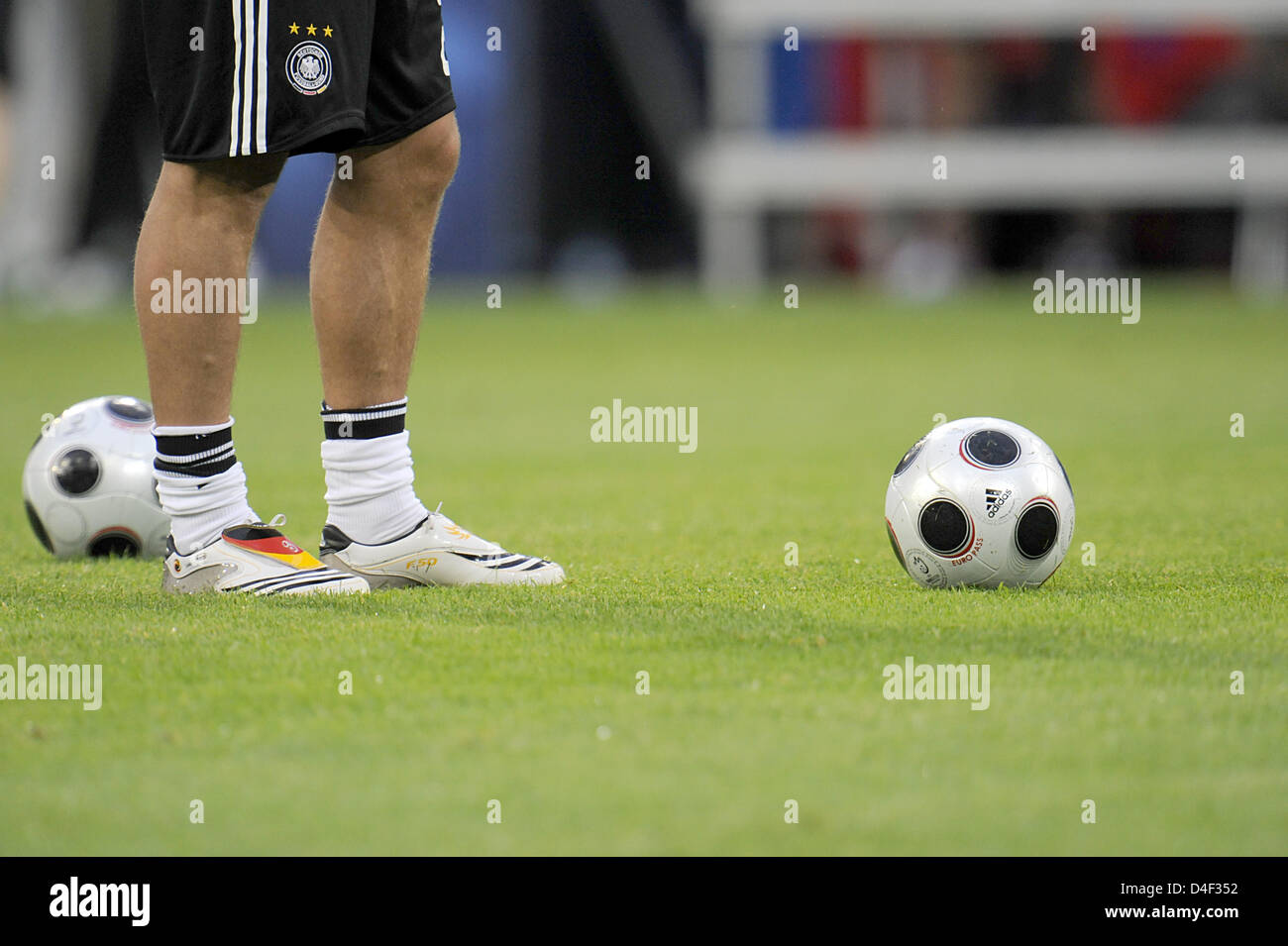 The feet of a Player of Germany seen prior the EURO 2008 preliminary ...