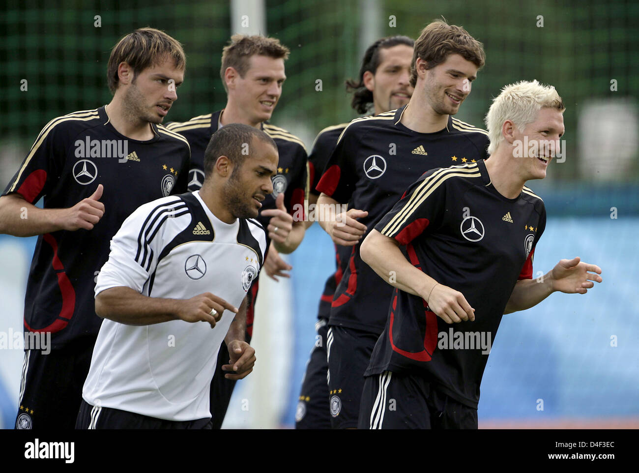 Germany's Heiko Westermann, David Odonkor, Tim Borowski, Kevin Kuranyi ...