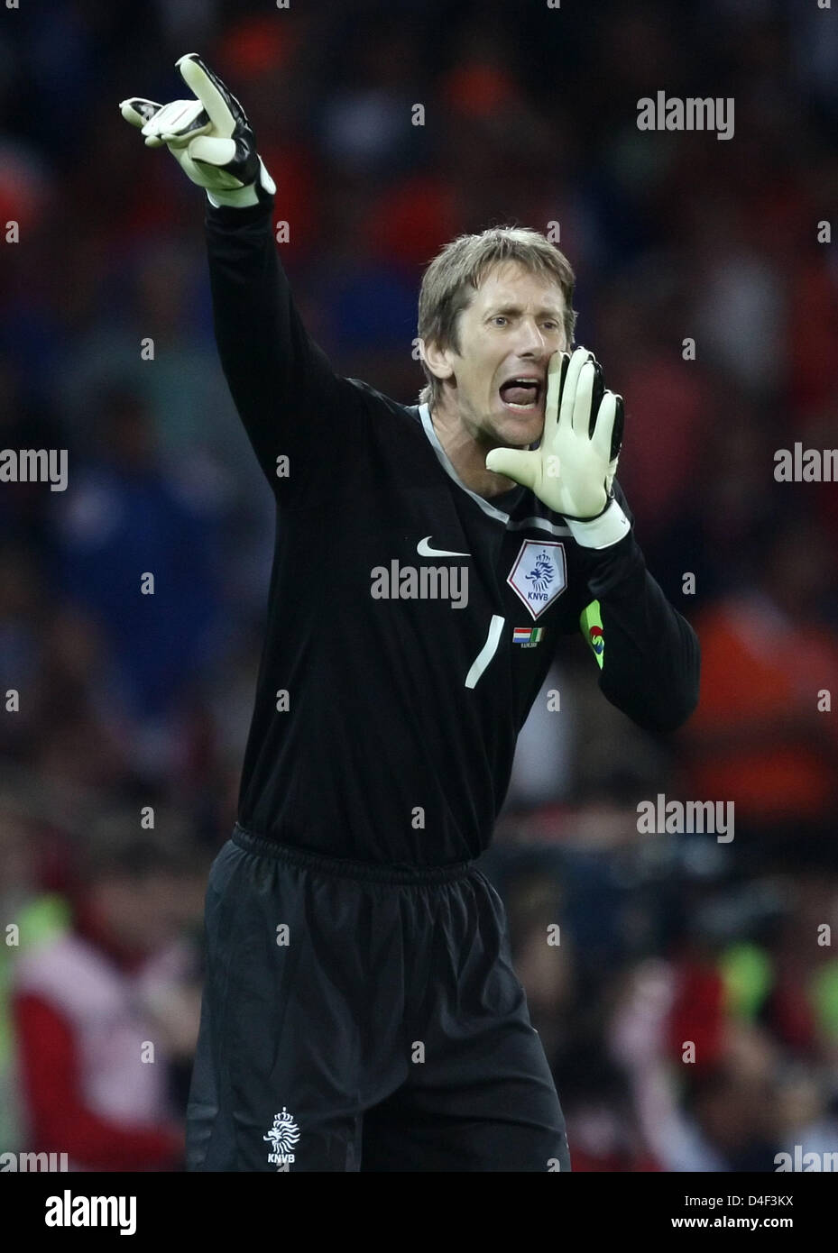 Goalkeeper Edwin van der Sar from Netherlands during the EURO 2008 ...