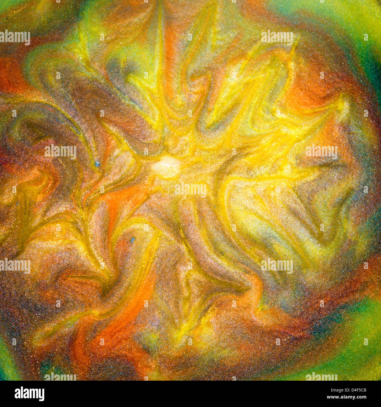 macro of colorful pigment mixed with oil Stock Photo - Alamy