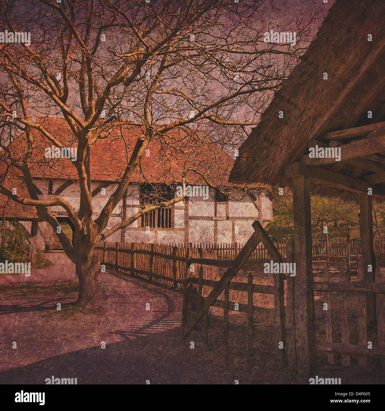 Faded farm house hi-res stock photography and images - Alamy