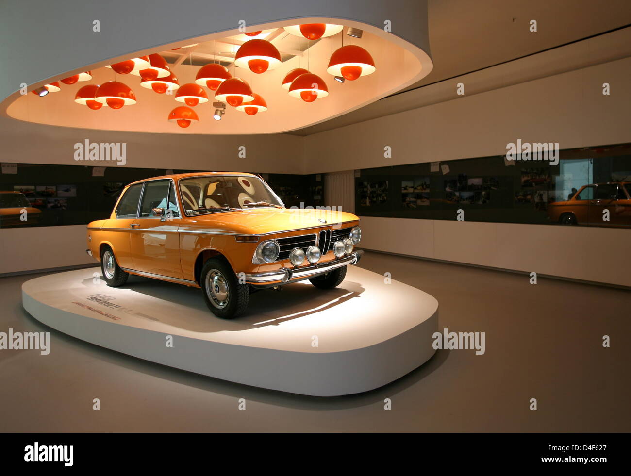 The picture shows a BMW 202 TI in the BMW Museum in Munich, Germany, 09 ...