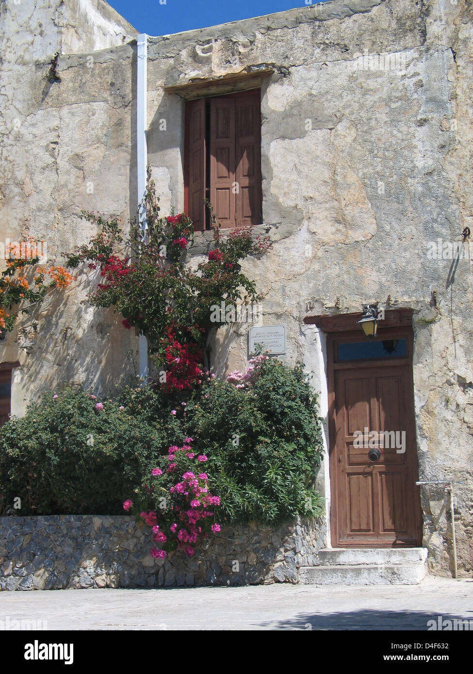 The picture shows the monastery Preveli at the southern coast of Crete ...