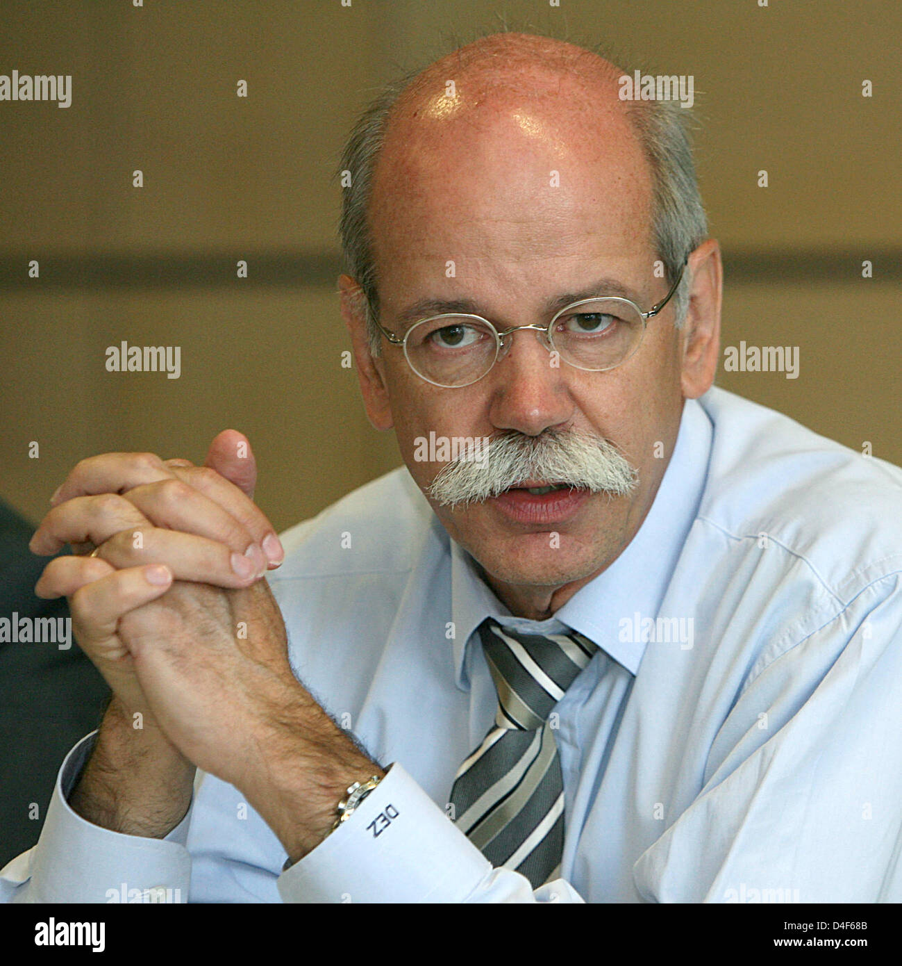 Daimler-CEO Dieter Zetsche talks to journalists on the 30th anniversary ...
