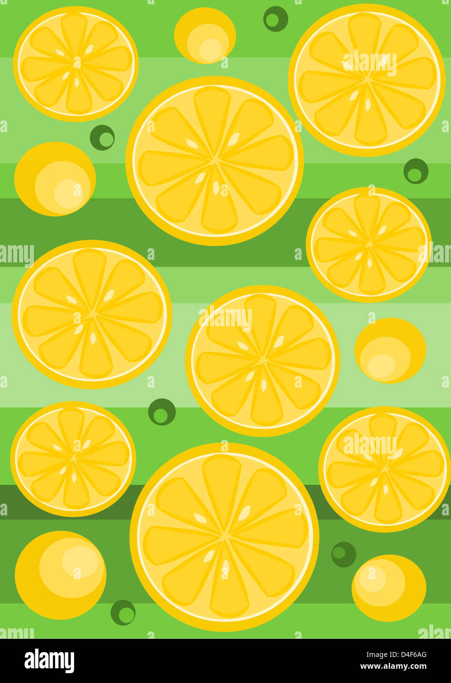 Yellow colorful lemon - beauty background, Vector Stock Photo - Alamy