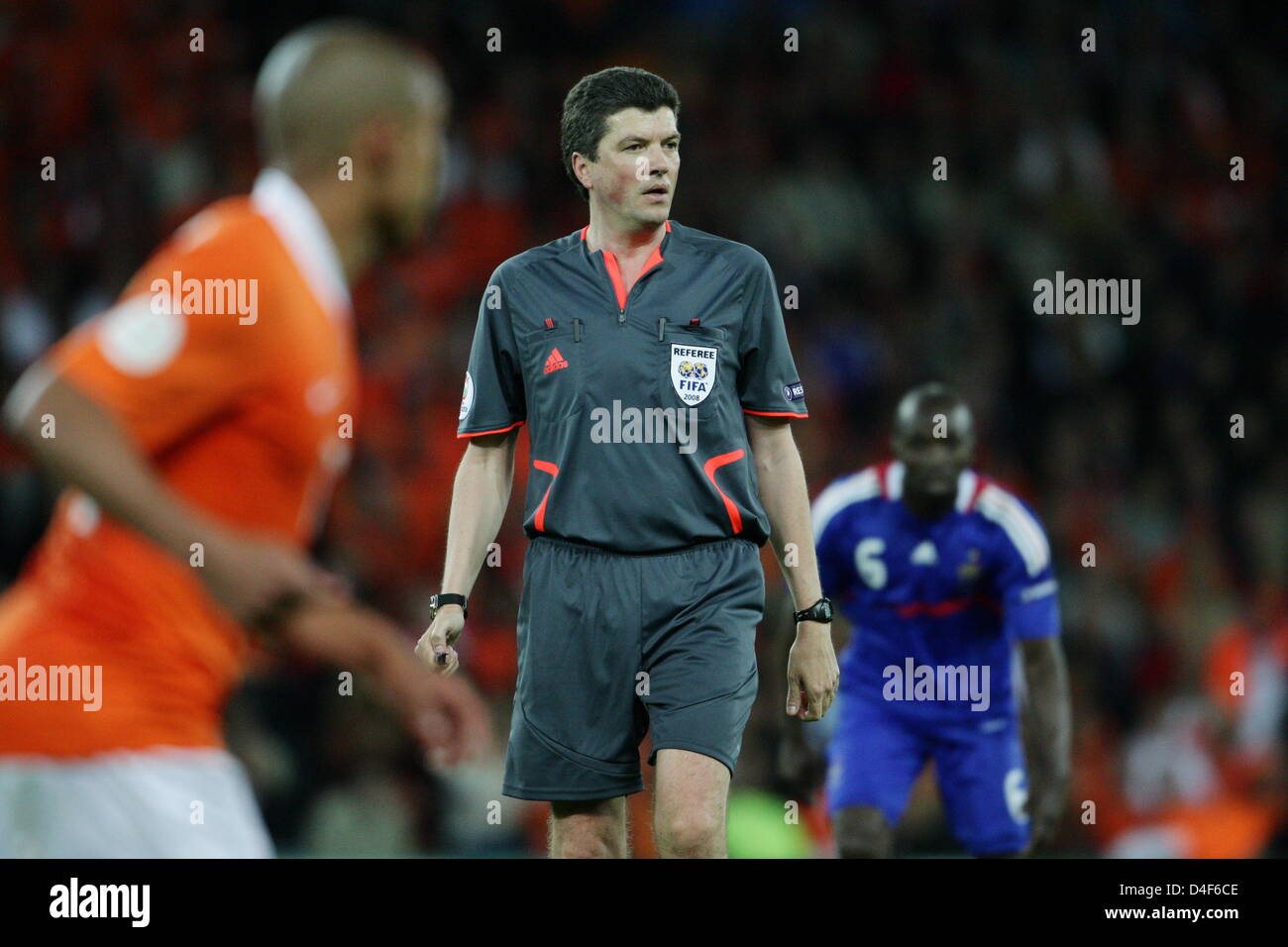 German referee Herbert Fandel is seen during the UEFA EURO 2008 Group C ...