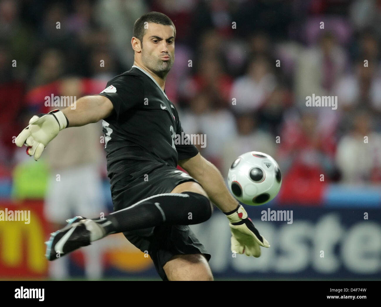 Goalkeeper Volkan Demirel of Turkey in action during the EURO 2008 ...