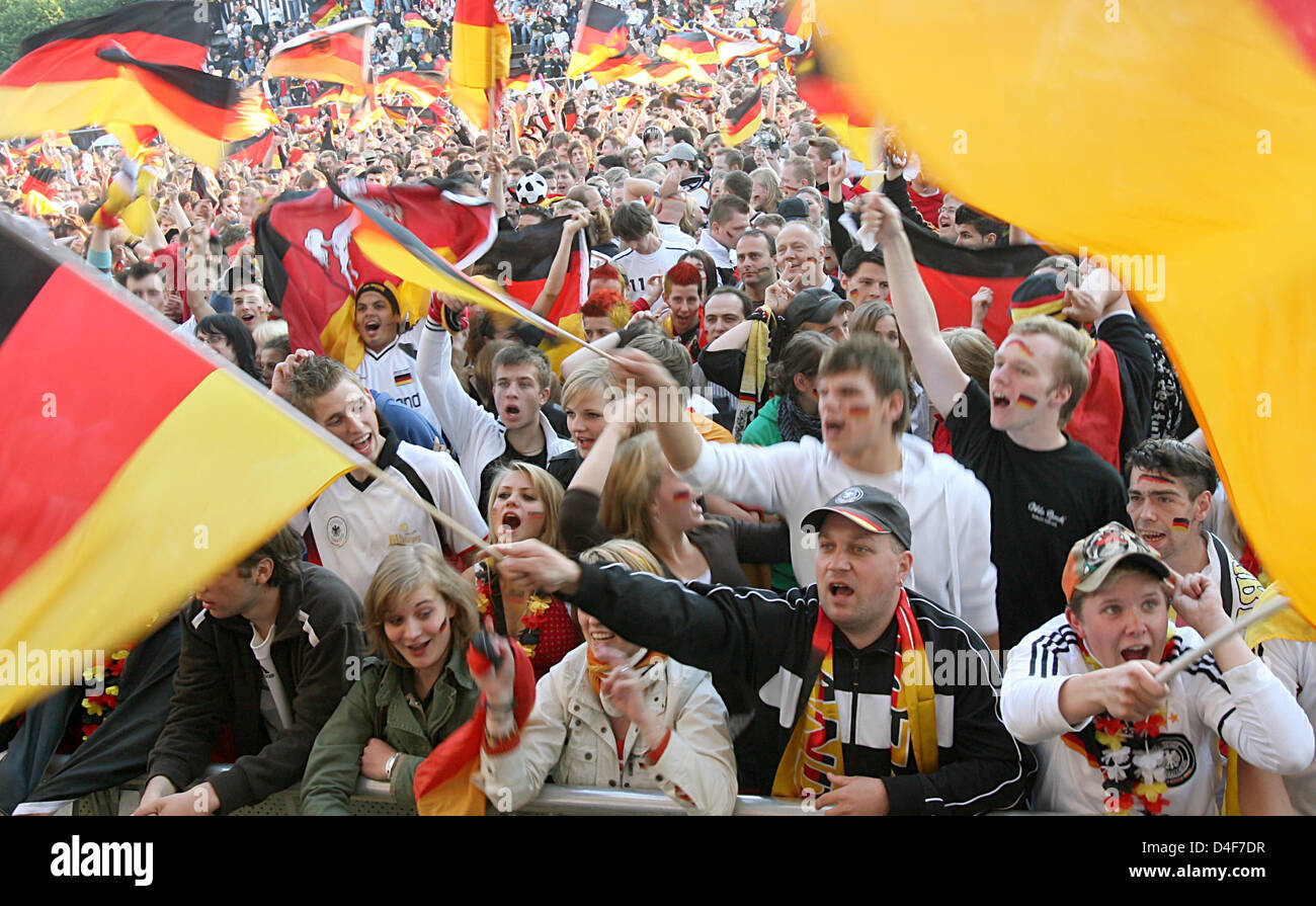 German fans see Germany win 1-0 over Austria in the UEFA EURO 2008 ...