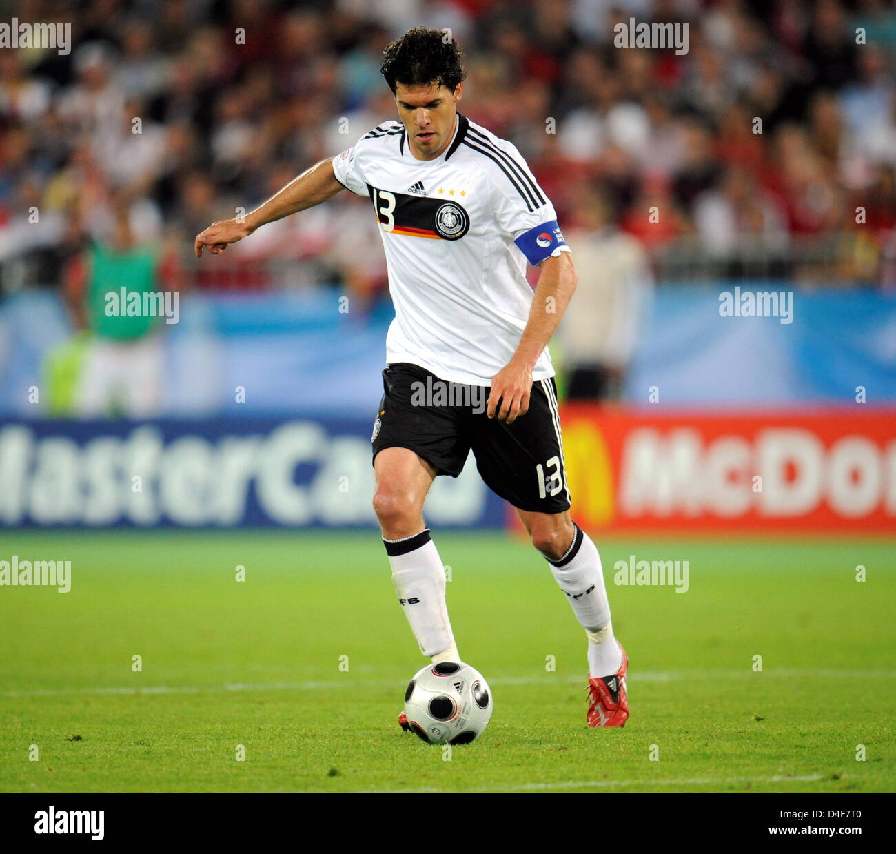 Michael Ballack of Germany during the UEFA EURO 2008 Group B ...