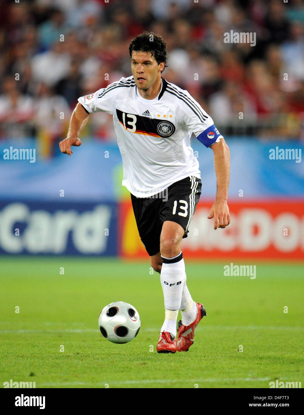 Michael Ballack of Germany during the UEFA EURO 2008 Group B ...
