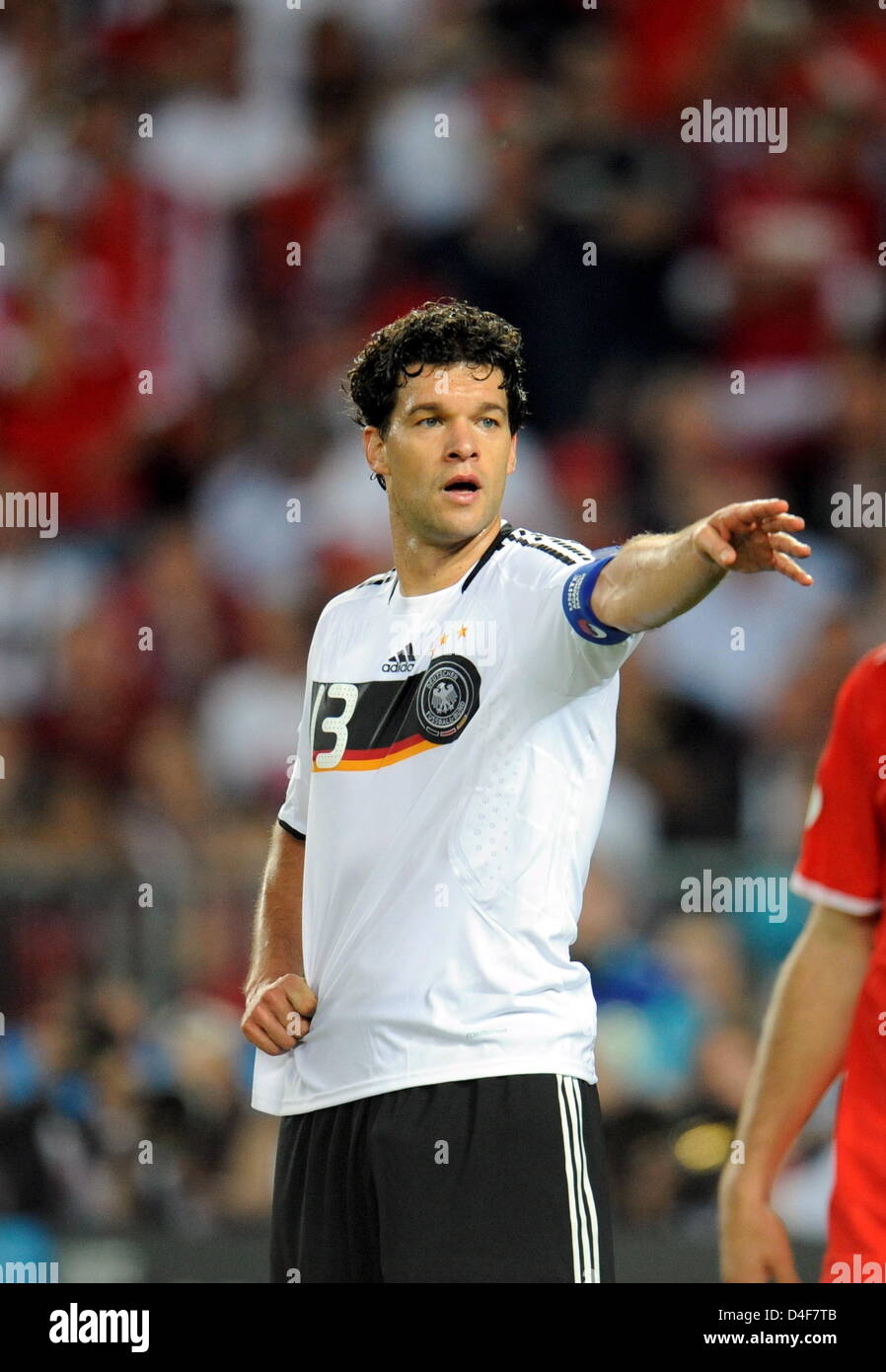 Michael Ballack of Germany during the UEFA EURO 2008 Group B ...
