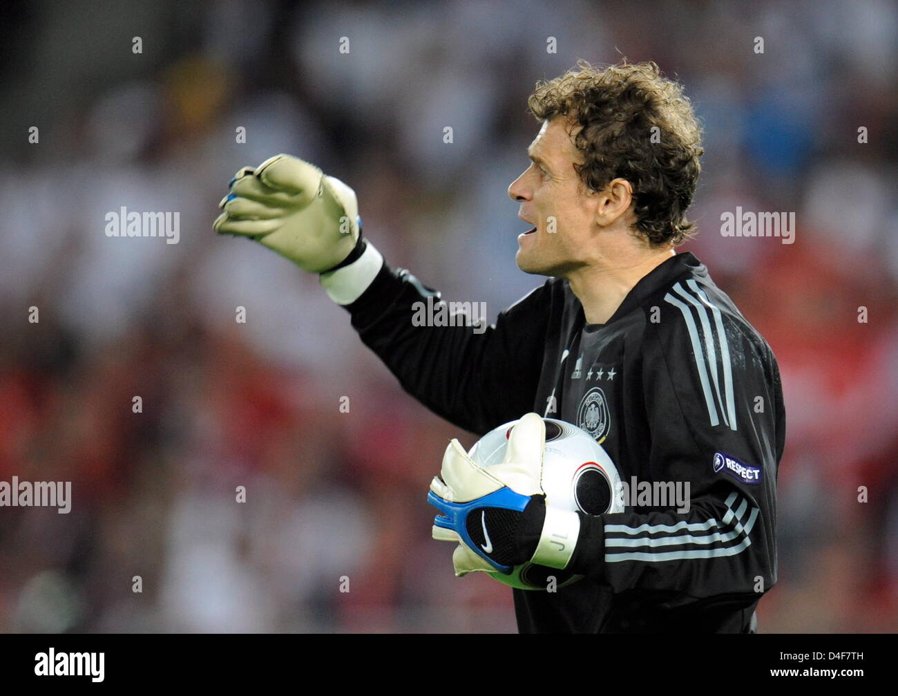 Goalkeeper Jens Lehmann of Germany during the UEFA EURO 2008 Group B ...