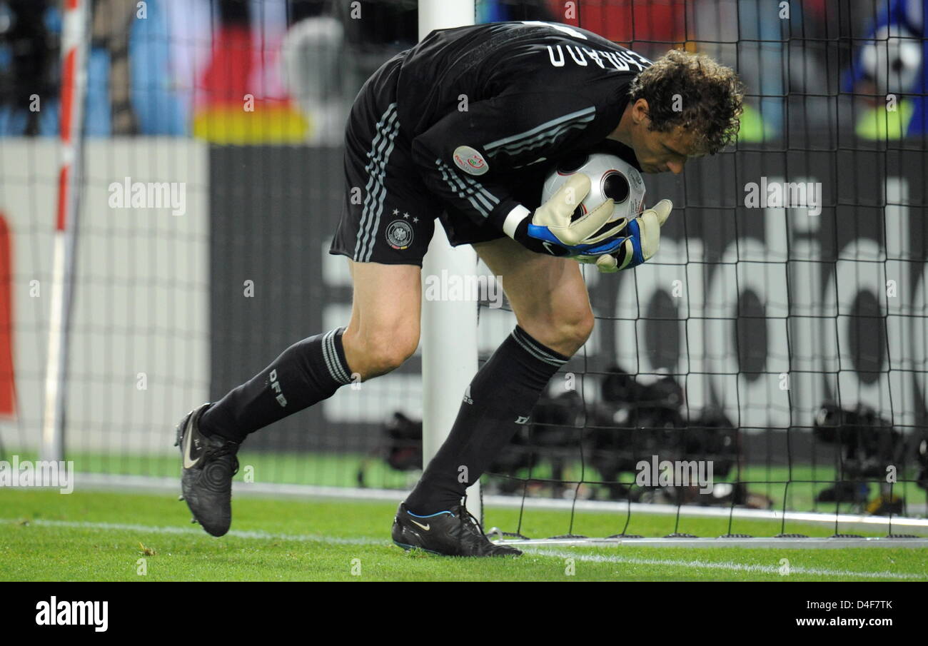 Goalkeeper Jens Lehmann of Germany during the UEFA EURO 2008 Group B ...