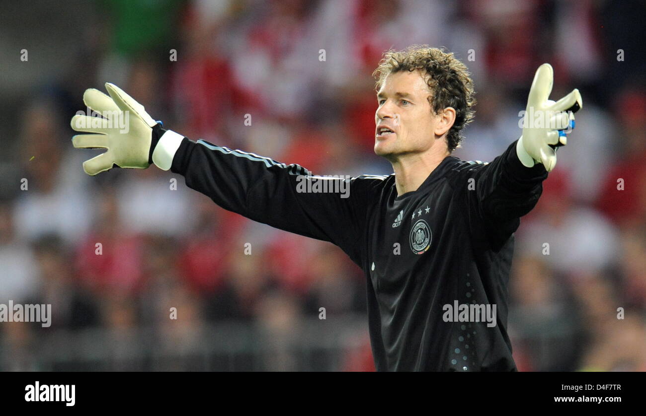 Goalkeeper Jens Lehmann of Germany during the UEFA EURO 2008 Group B ...