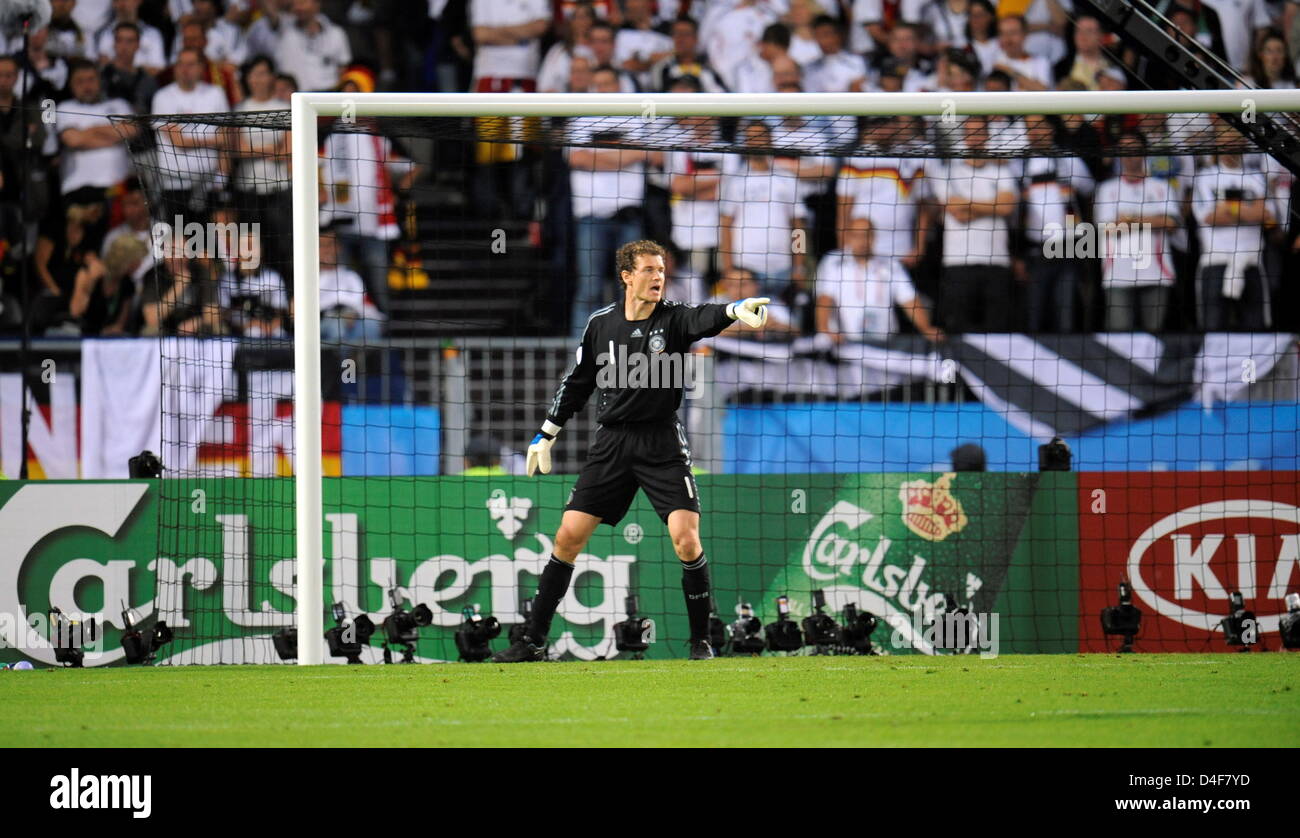 Goalkeeper Jens Lehmann of Germany in action during the UEFA EURO 2008 ...