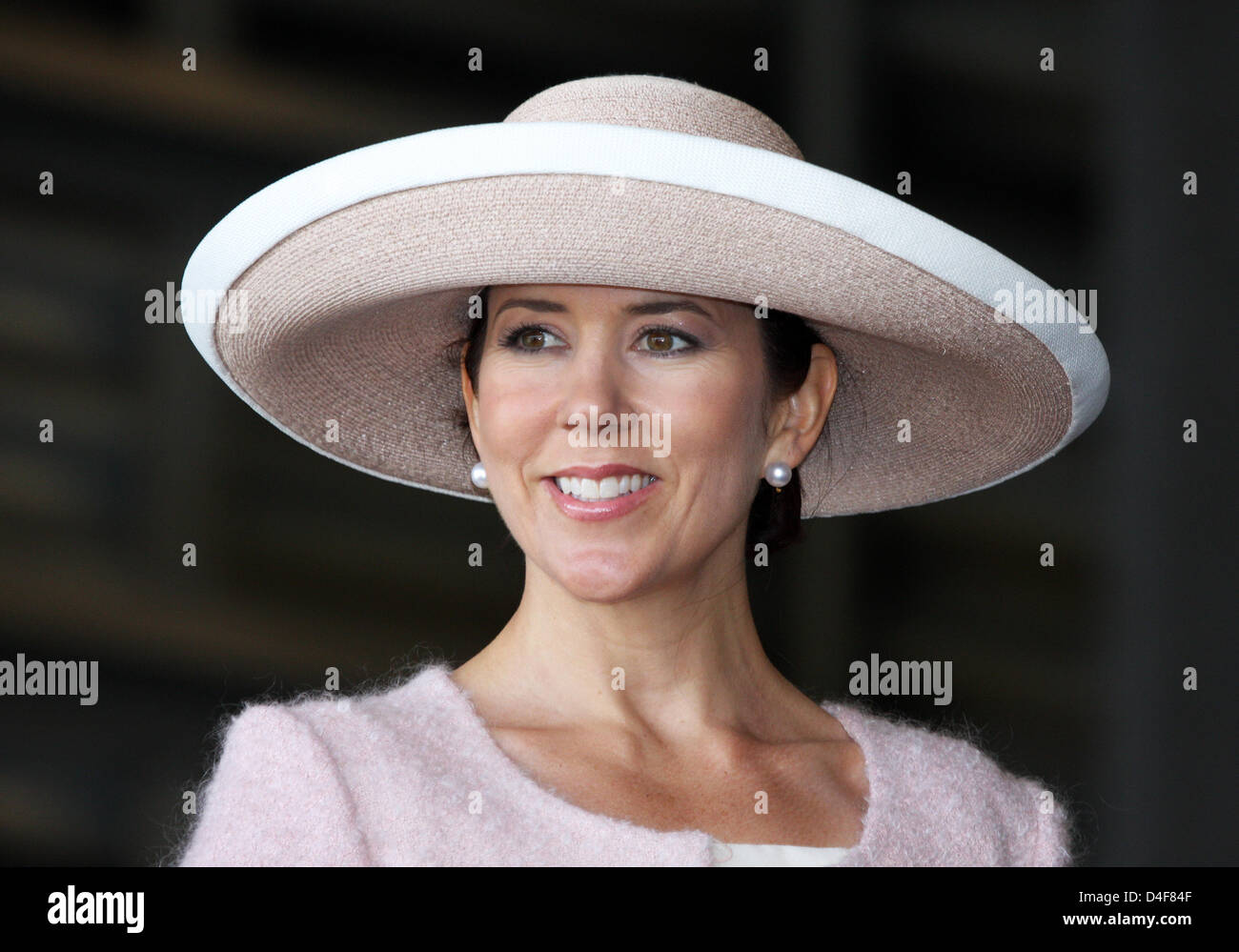 Crown Princess Mary of Denmark visits a military base with her husband ...