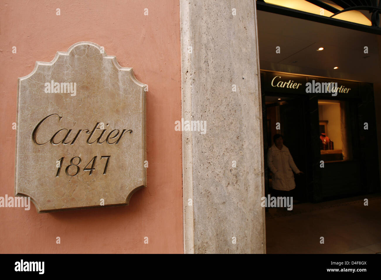 A branche store of jeweller and watch manufacturer Cartier is pictured ...