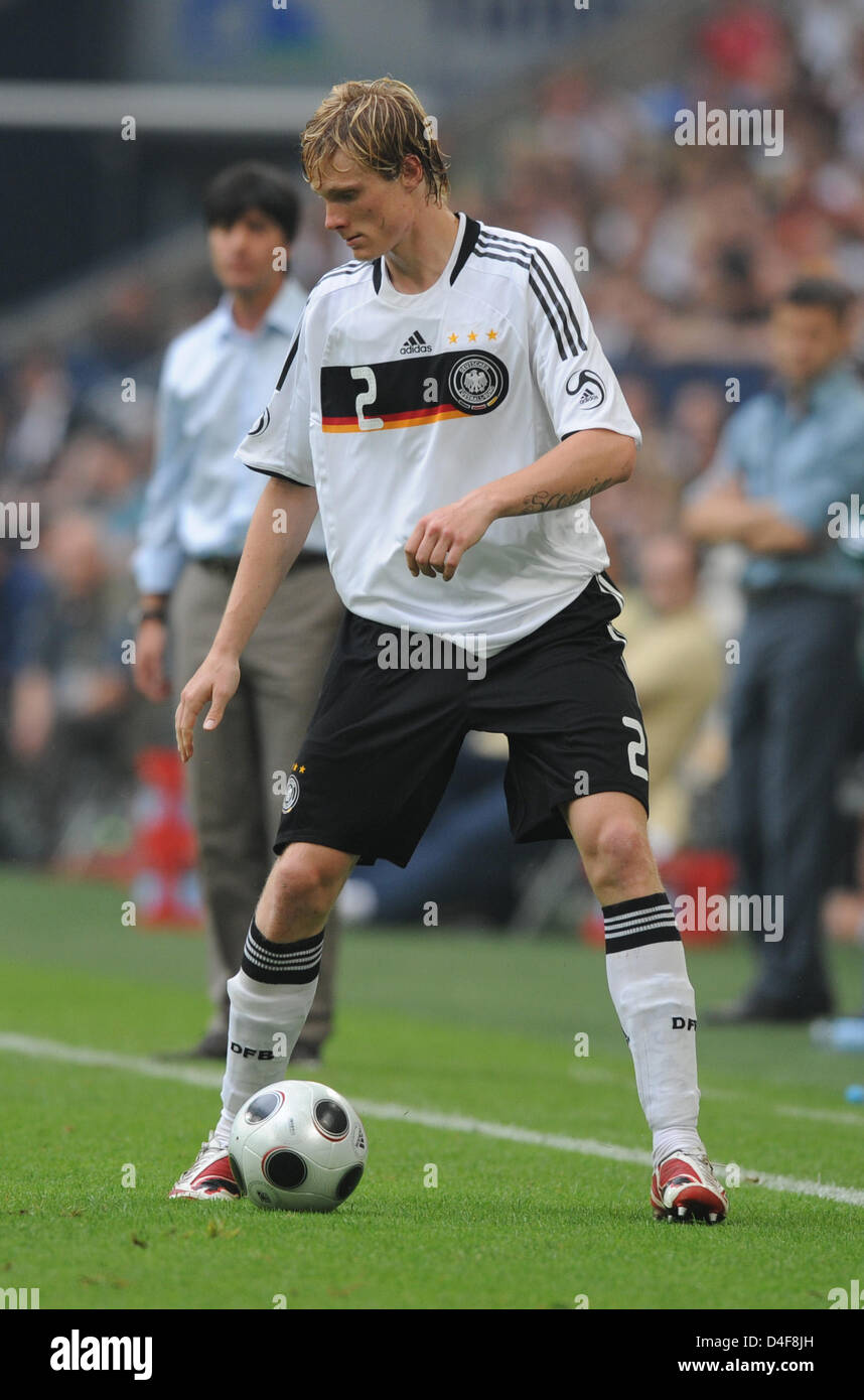 German defence player Marcell Jansen is shown in action during the ...
