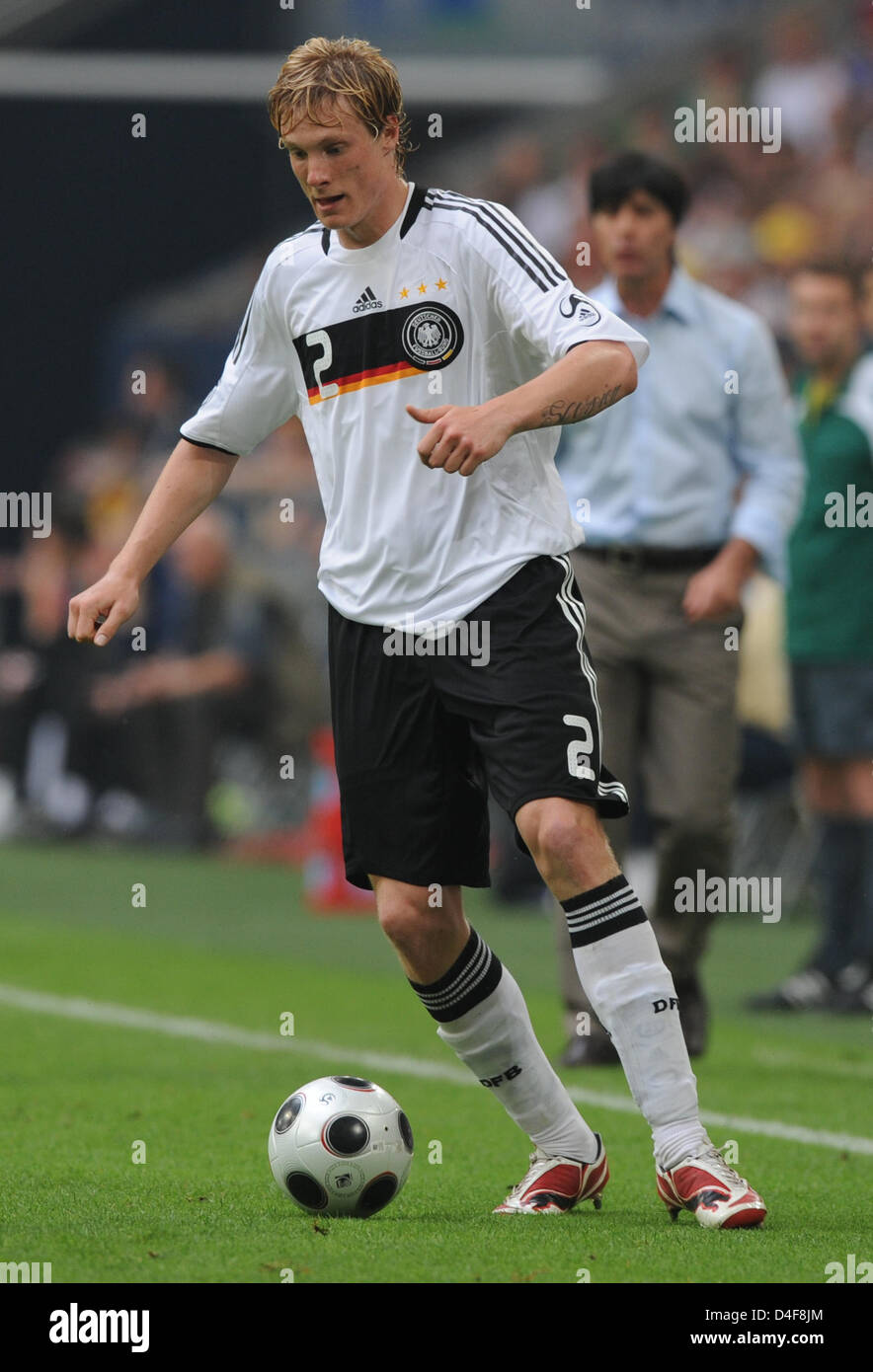 German defence player Marcell Jansen is shown in action during the ...