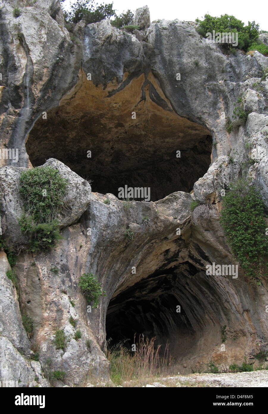 The picture shows the Damianos cave near Agalas on the island of ...