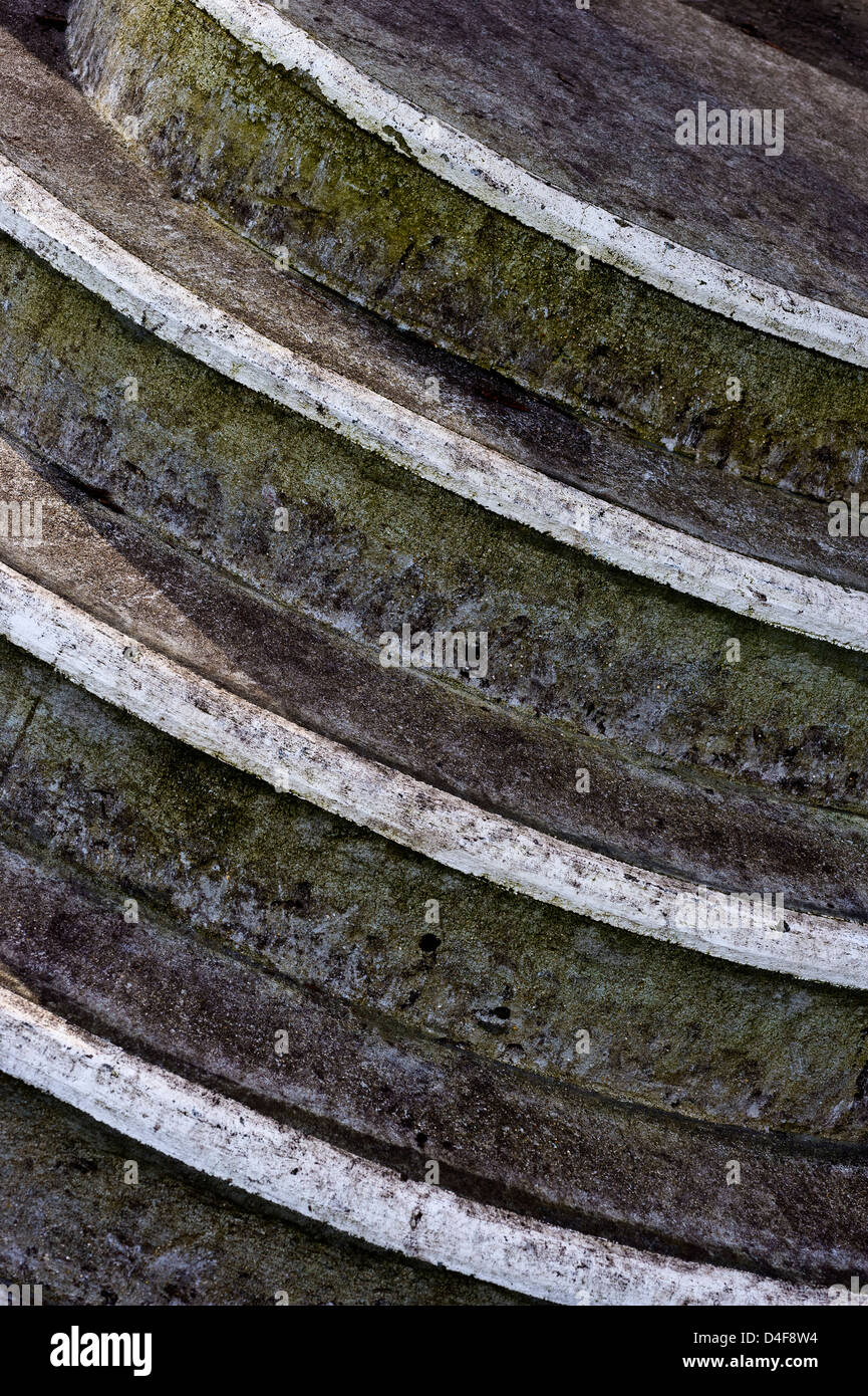detail pattern and texture of curved steps Stock Photo - Alamy