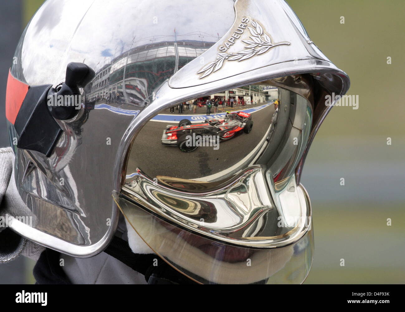 The car of Finnish Formula One driver Heikki Kovalainen of McLaren ...