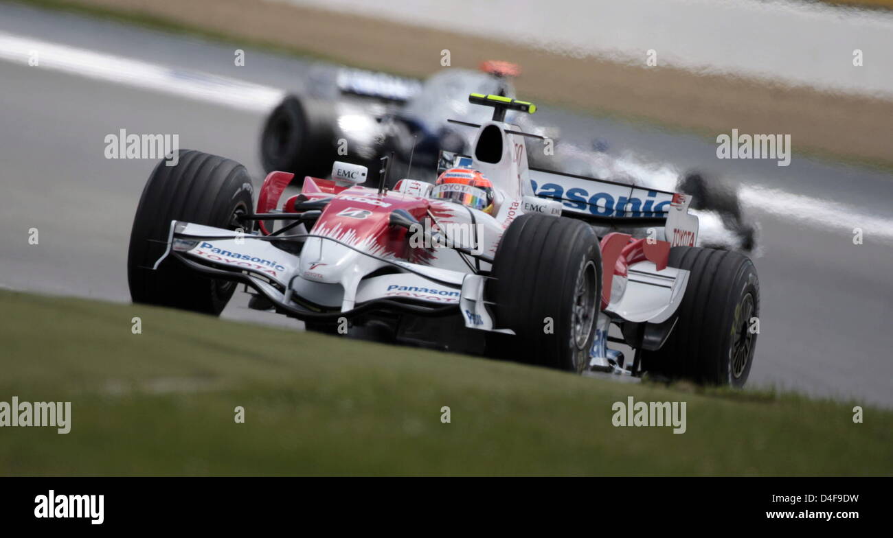 German Formula One driver Timo Glock of Toyota during the second ...
