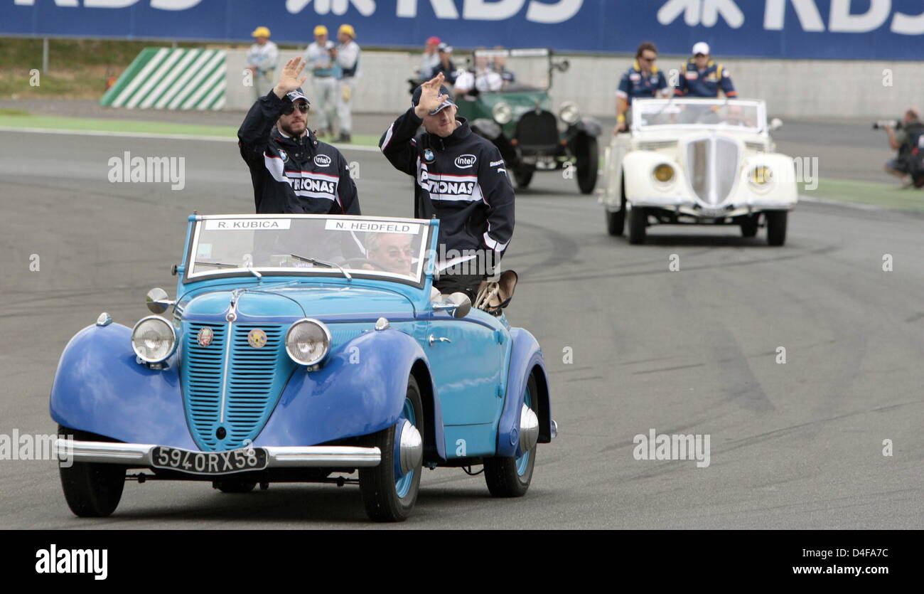 Formula drivers nick heidfeld kubica hi-res stock photography and ...