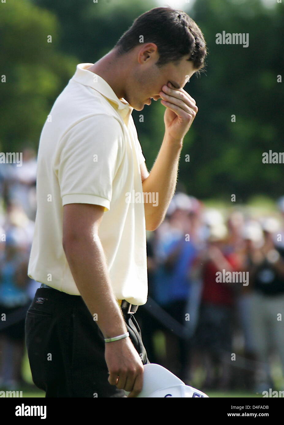 German Martin Kaymer leaves the golf court with tears of joy after ...