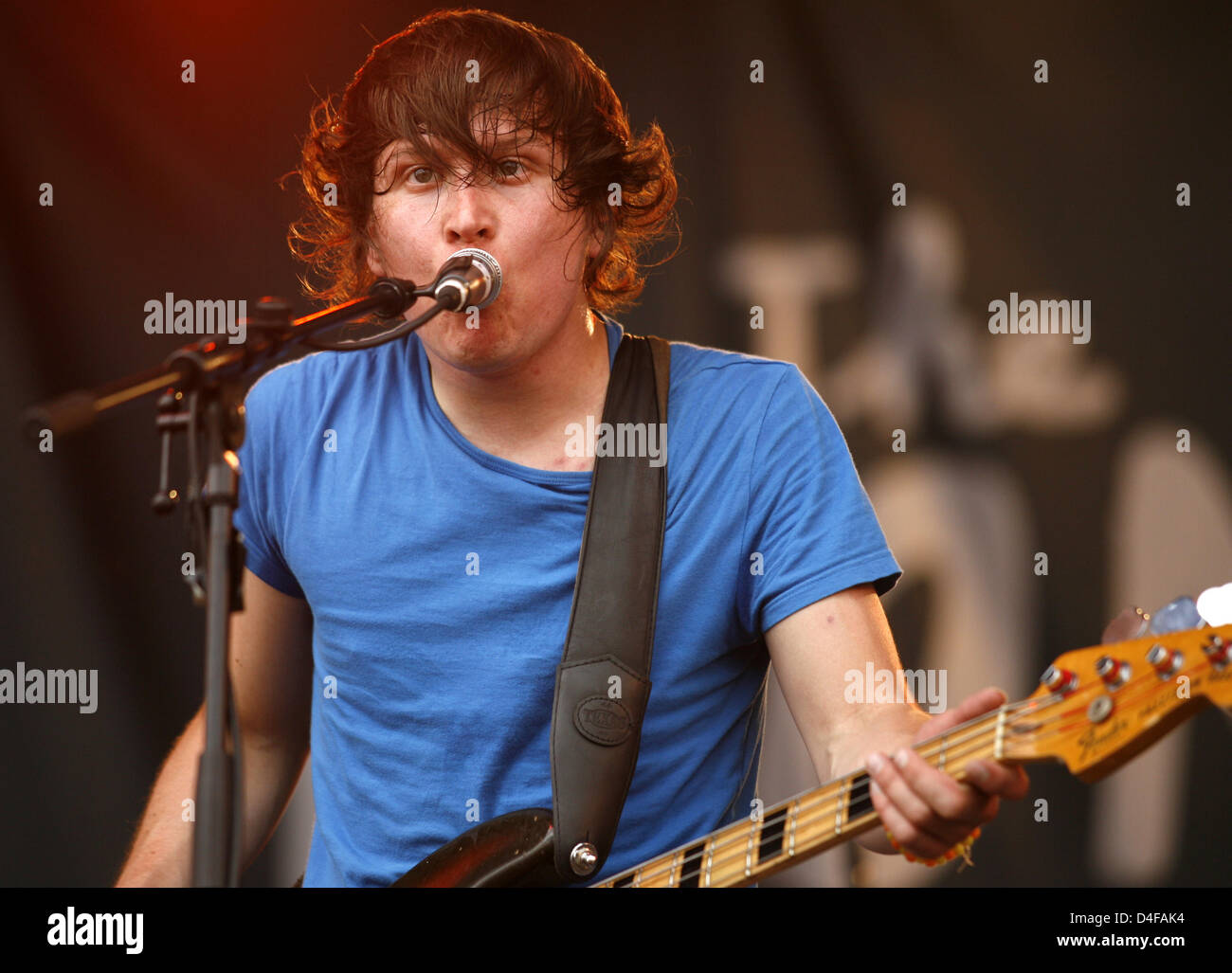 Bassist of the British band 'The Wombats' Tord Overland-Knudsen ...